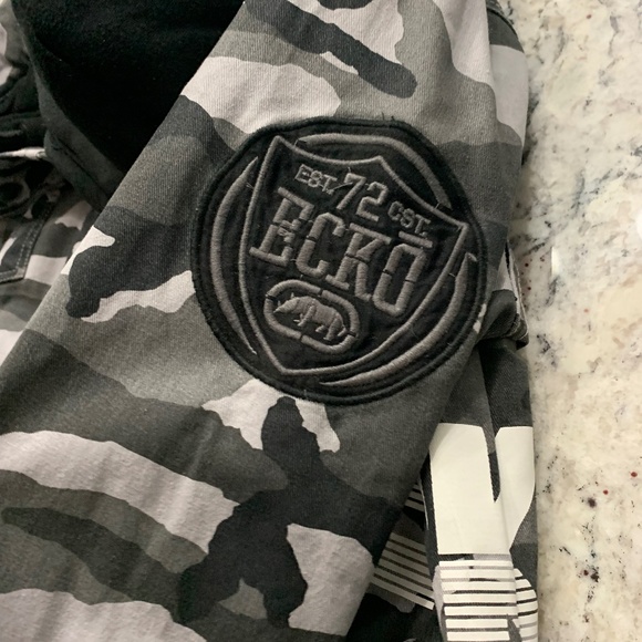 Ecko Unlimited | Jackets & Coats | Ecko Unltd Mens Camo Denim Jacket L ...